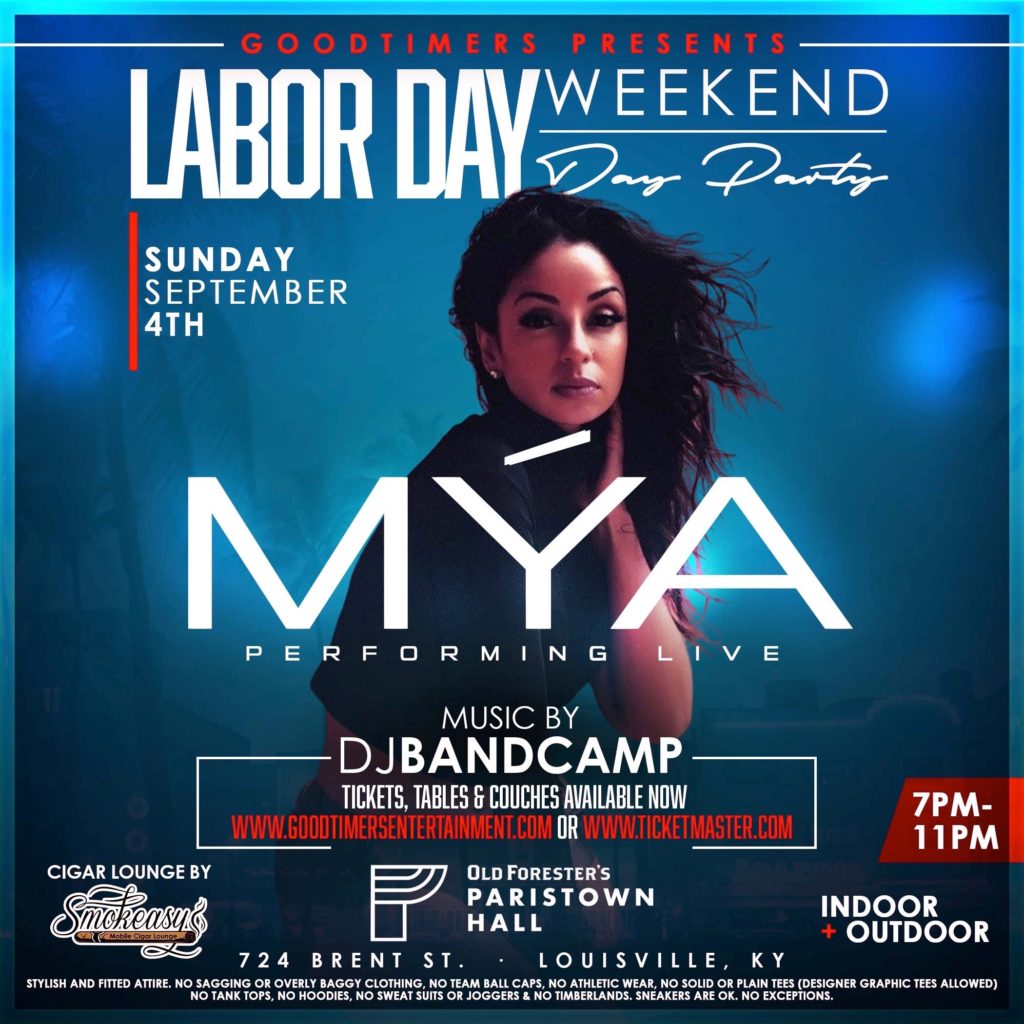 Mya Live at at Old Forester’s Paristown Hall! (Louisville, KY) – Mýa